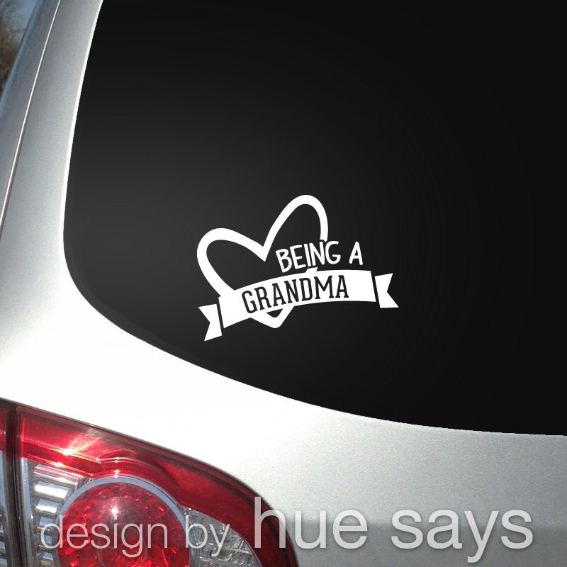 Window Sticker, Car Decal, Mug Decal, Love Being A Grandma - Etsy