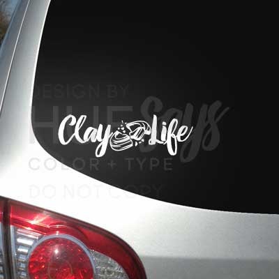 Window Sticker, Car Decal, Clay Life - Etsy