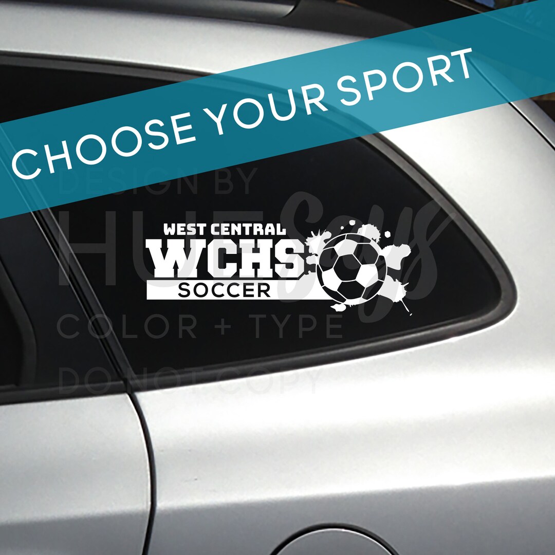 Window Sticker, Car Decal, Sports Decal, Custom High School Decal ...