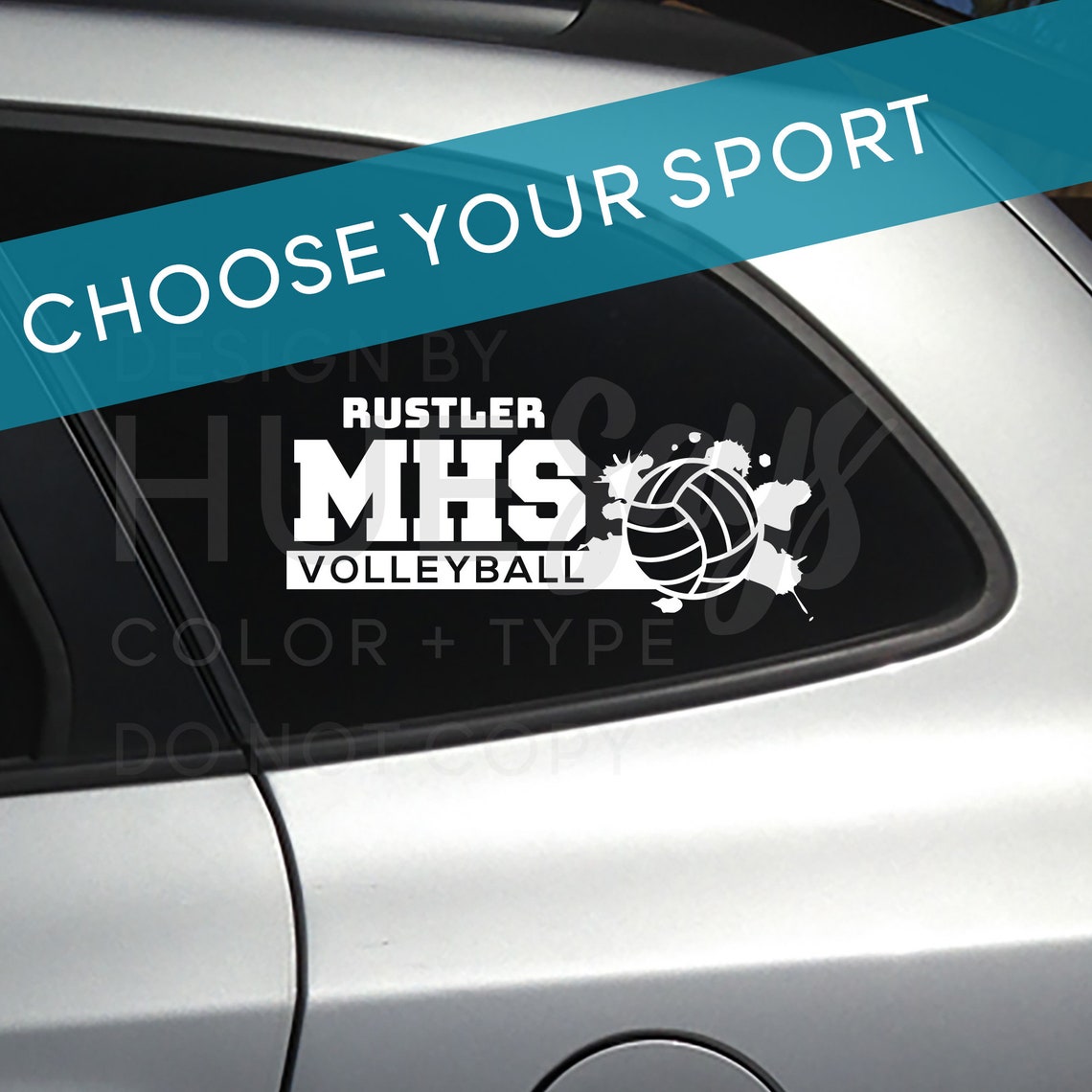 Window Sticker Car Decal Sports Decal Custom High School | Etsy