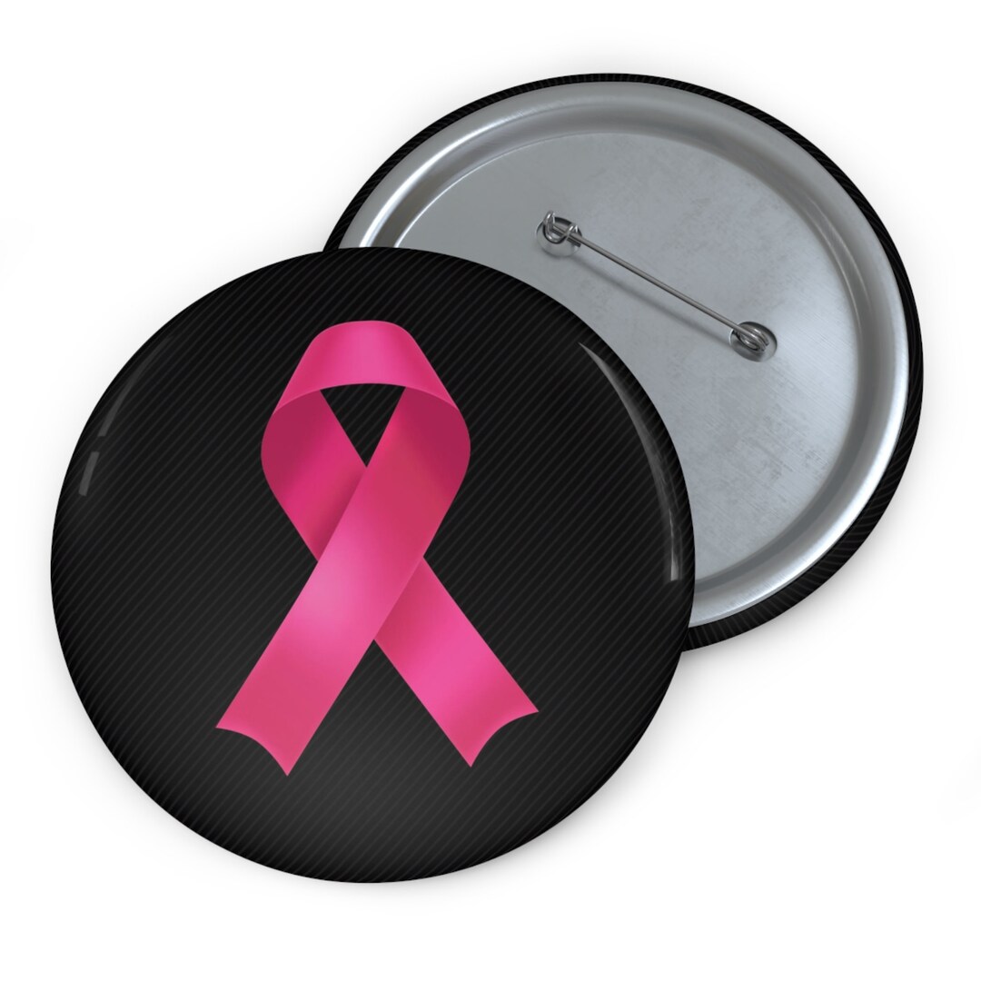 Cancer Awareness Button Pink Breast Cancer Ribbon - Etsy