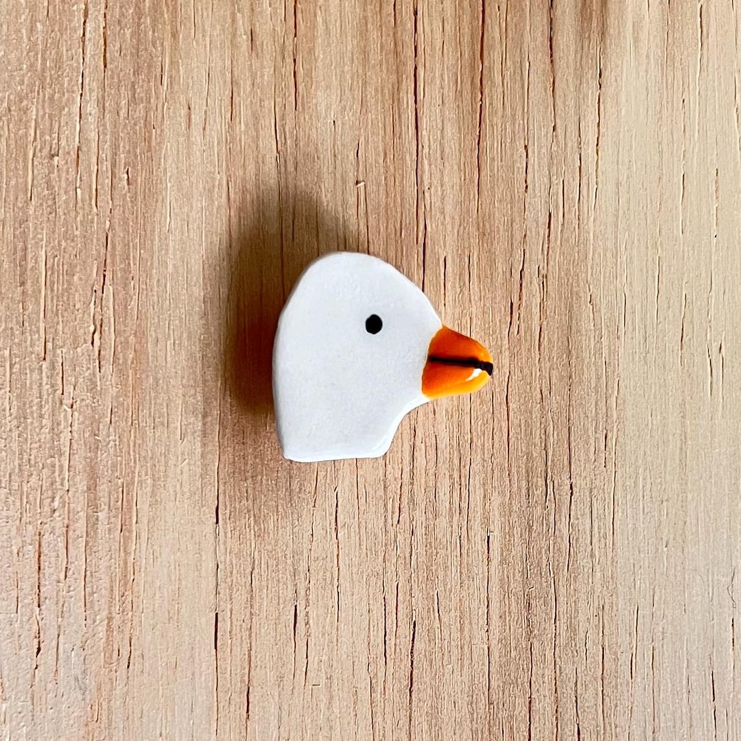 Ceramic Duck Pin - Etsy