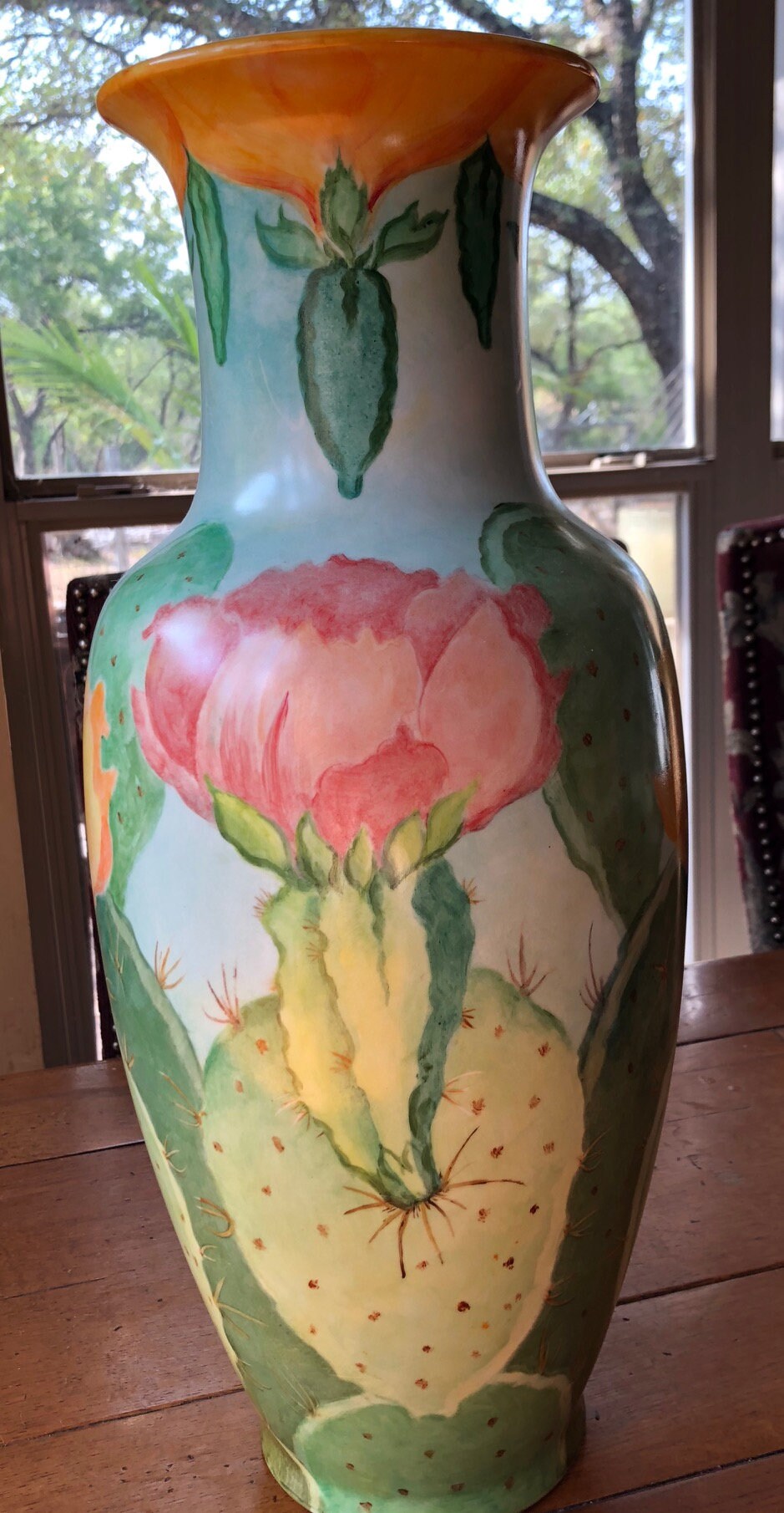 Joseph Polley Paine, Vintage SIGNED Porcelain Hand-painted Cactus Fine ...