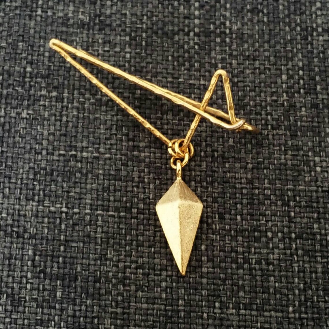 Gold Arrowhead Ear Jacket Pin/ Unique Handmade Etsy Jewelry | Etsy