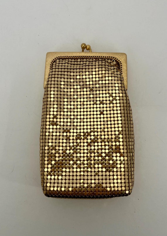 1960's Whiting & Davis Metal Mesh Change Purse - Gem