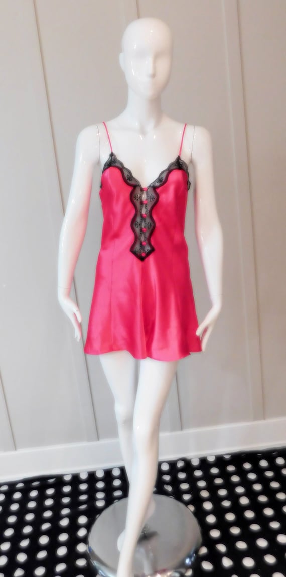 1980’s Vintage Undercover Wear Satin Teddy - Gem
