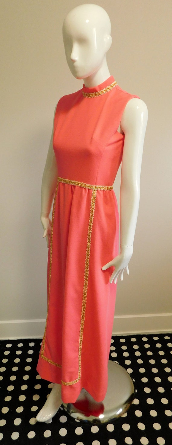 1960’s Crimplene Maxi with Trim - Gem