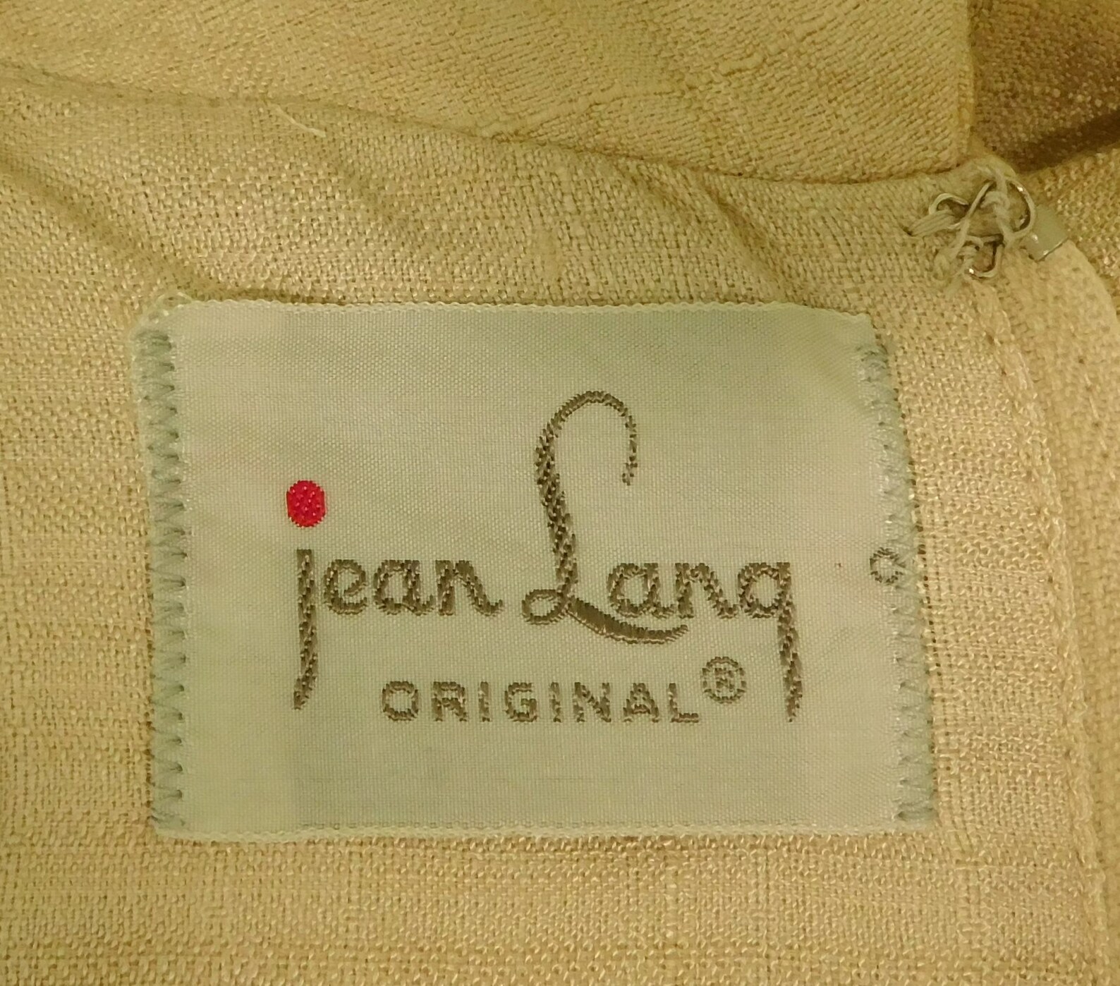 1960's Jean Lang Lined Dress With Embroidery, Soutash, and Set in ...