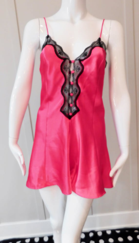 1980’s Vintage Undercover Wear Satin Teddy - Gem