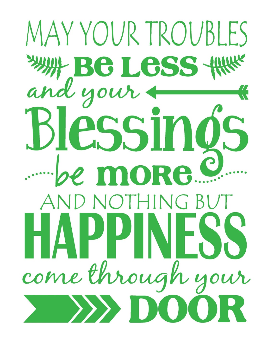 Irish Blessing (digital High Resolution File for Printing) - Etsy