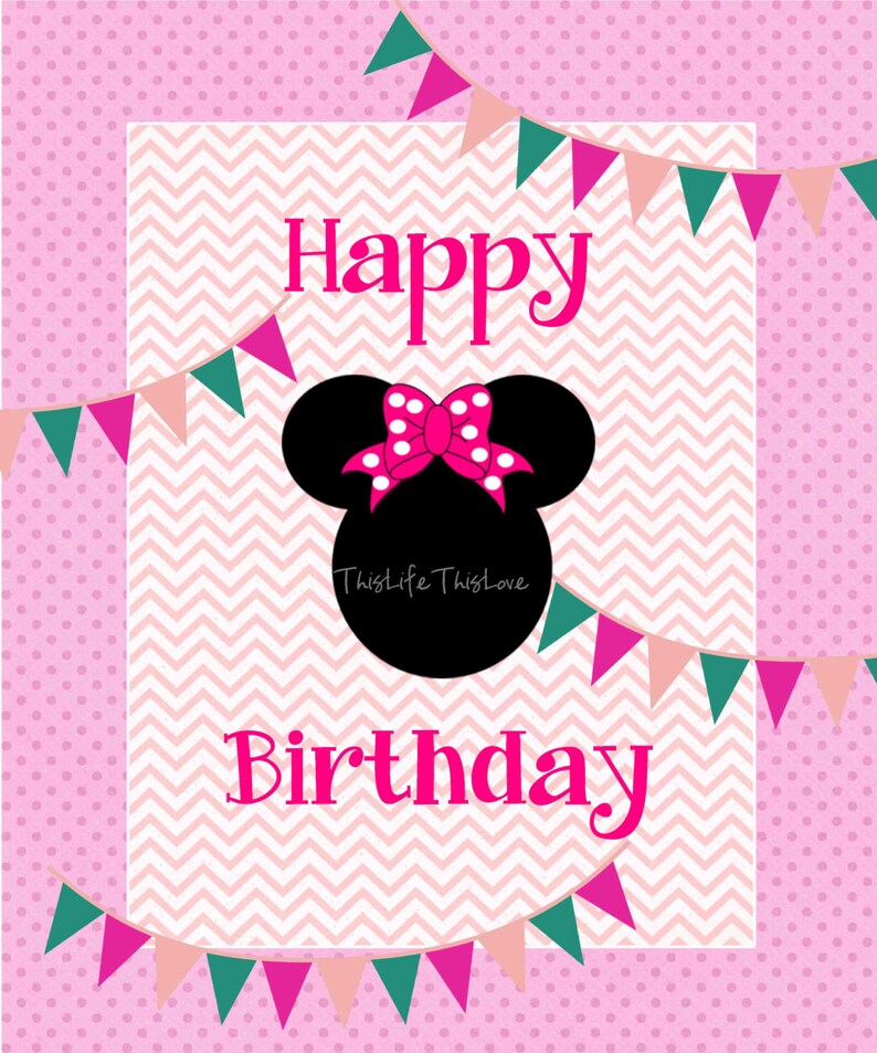 Minnie Mouse Printable (digital High Resolution File for Printing) - Etsy