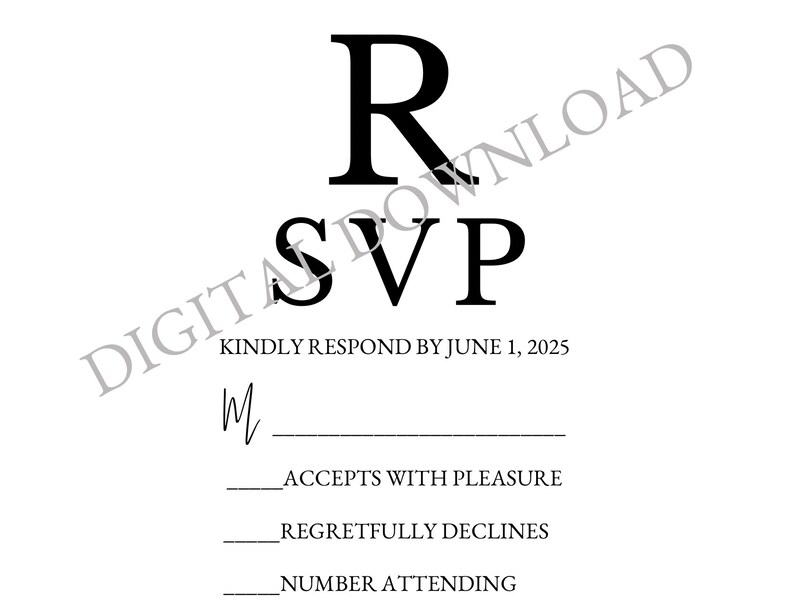 Eye Chart Wedding Invitation Bundle Printable Editable Digital Download ...