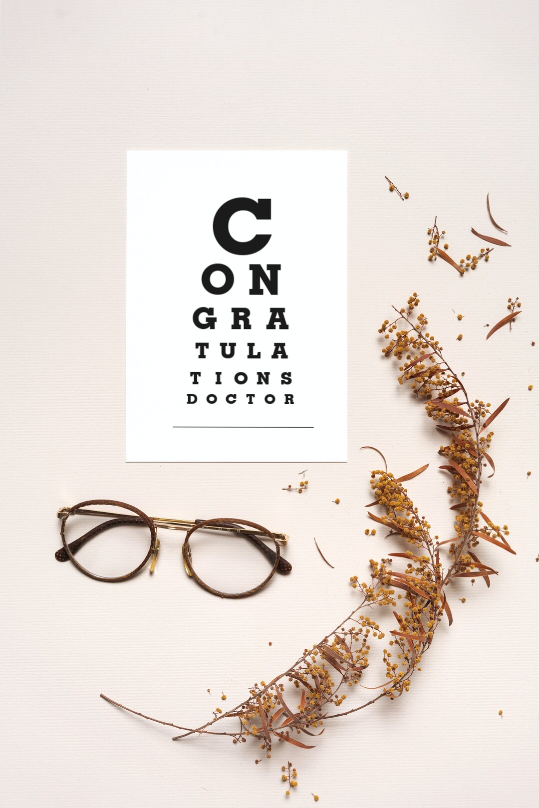 Eye Chart GRADUATION Congrats Card Printable Optometry - Etsy