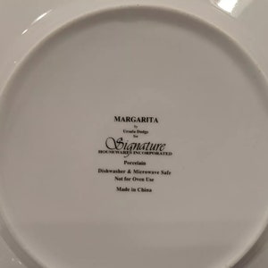 Set of 8 URSULA DODGE Artwork Porcelain Appetizer Plates 6.5" MARGARITA ...