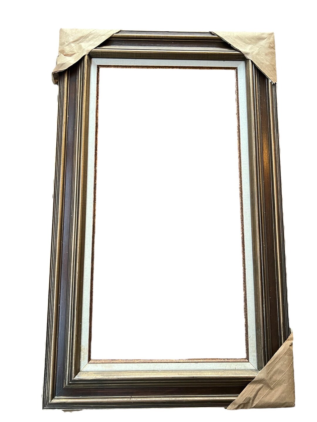 Antique NOS Solid Wood Gold Leaf Linen Picture Frames. 15 X 30 - Etsy