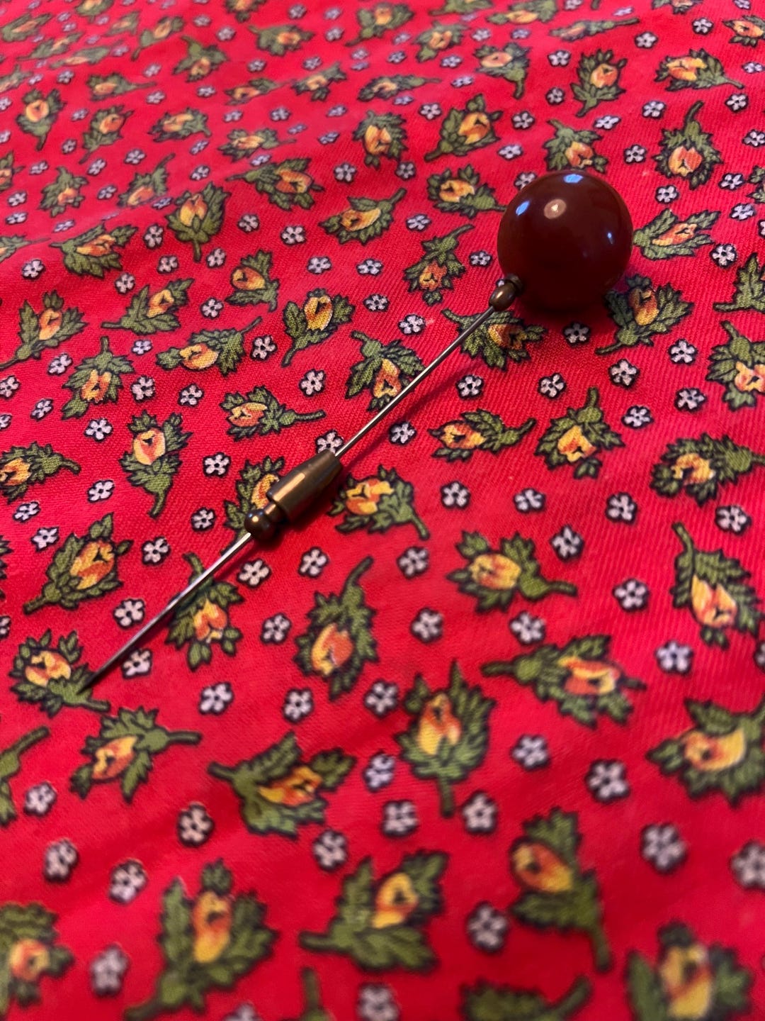 Lively Vintage Amber Bakelite Stick Hat Pin in Impeccable Condition - Etsy