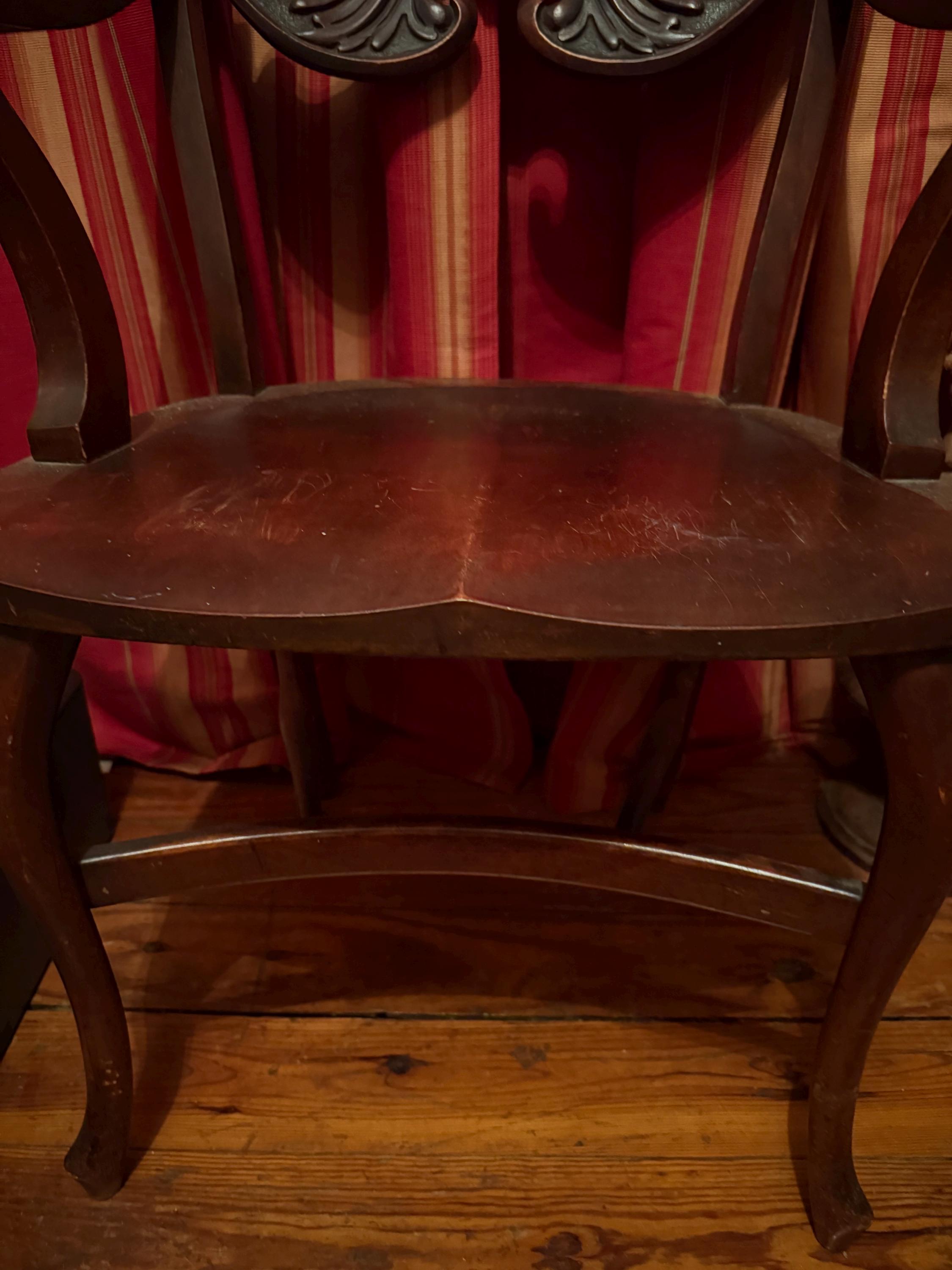 Stunning Michigan Chair Company Solid Mahogany Armchair in Beautiful ...