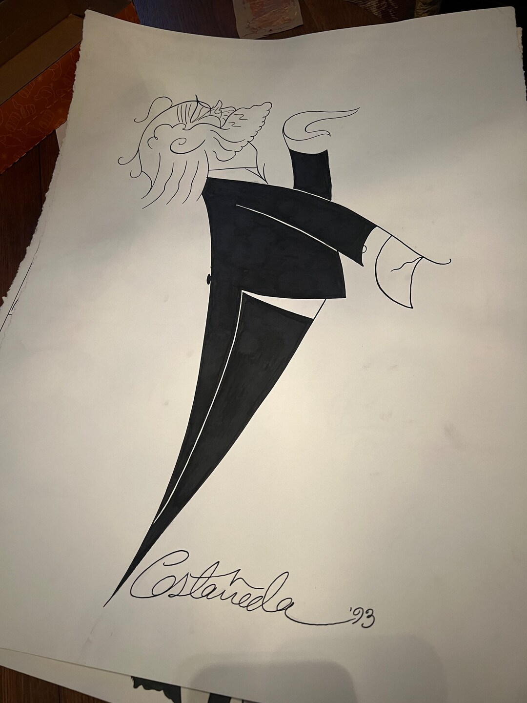Leonard Bernstein 30x40 Caricature by Richard Castaneda 1993 Original ...