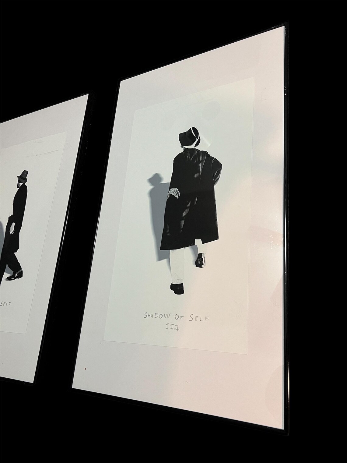 Fabulous “shadow of Self” Triptych Black and White Framed Photograph ...