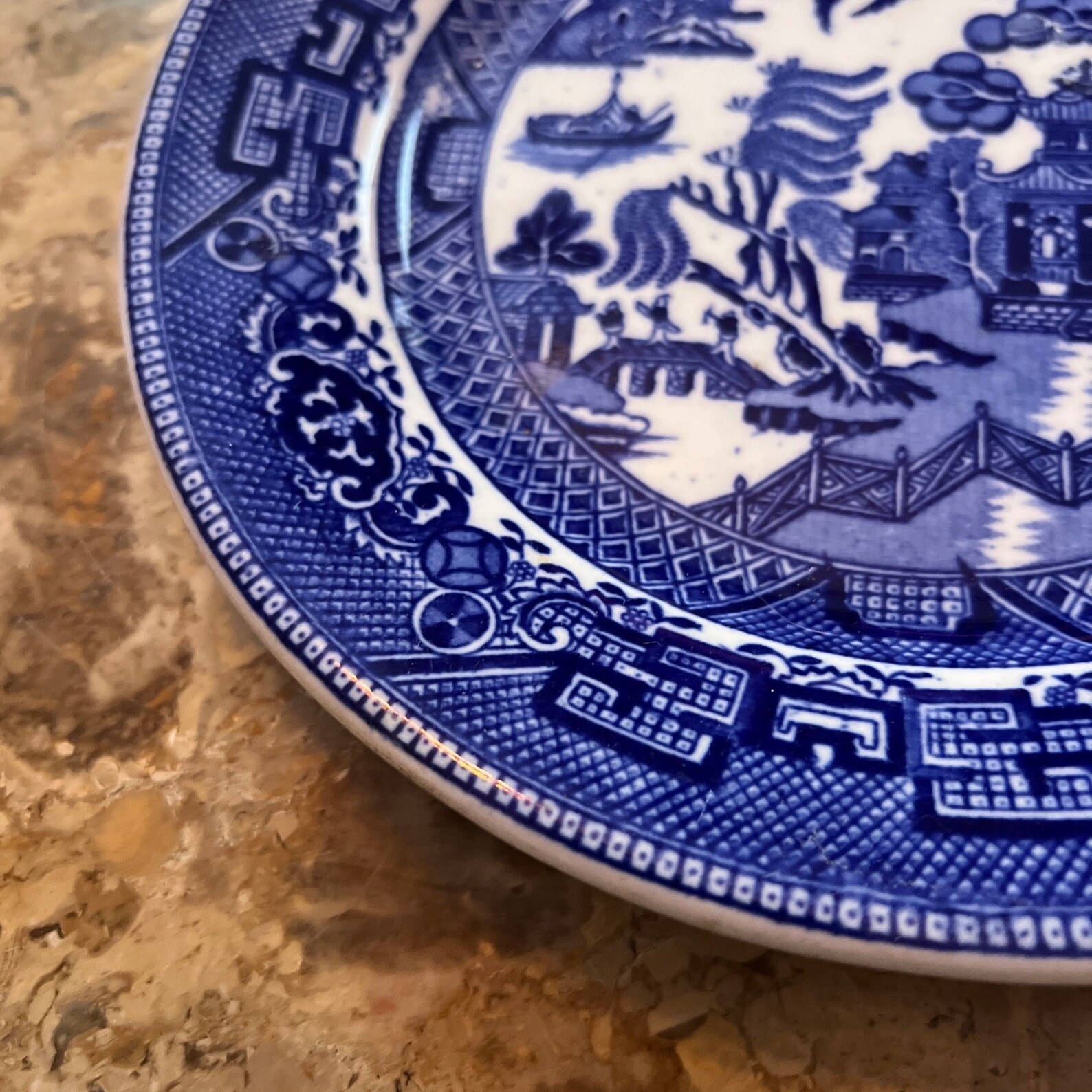 John Maddock & Sons England 8” Dinner Plate Blue Willow Vintage VGC - Etsy