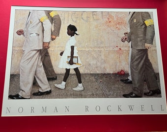 The Problem We All Live With by Norman Rockwell Art Print Out of Print ...