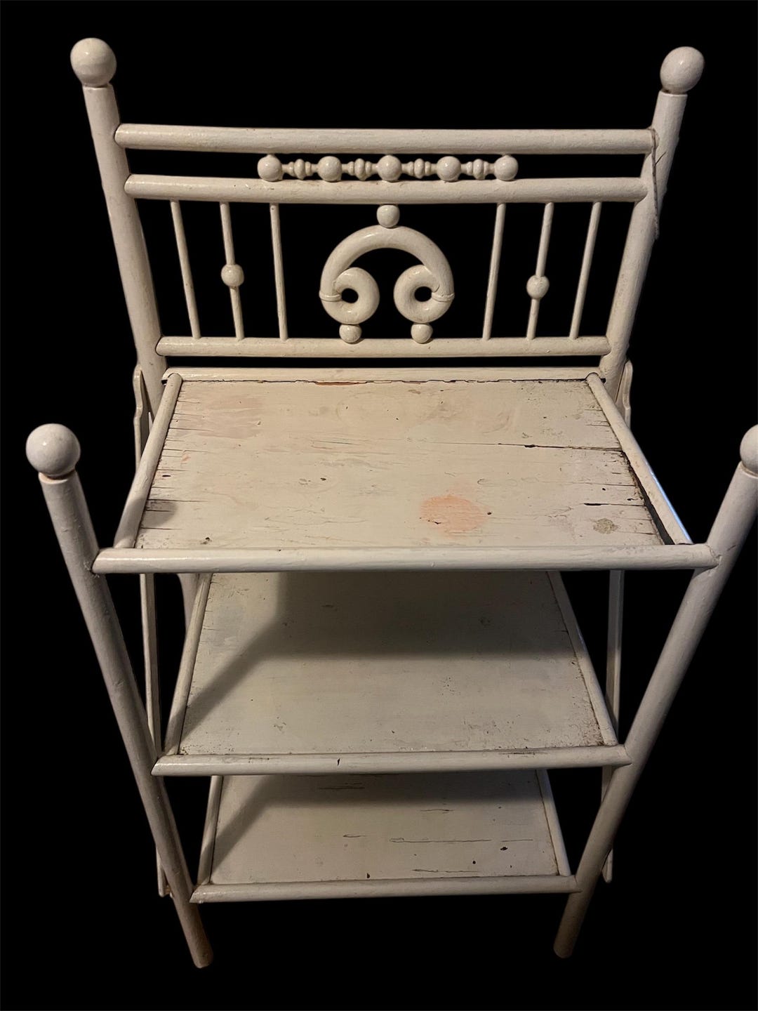 As Found Amazing Victorian Esthetic Era Stick and Ball Wood Shelving ...