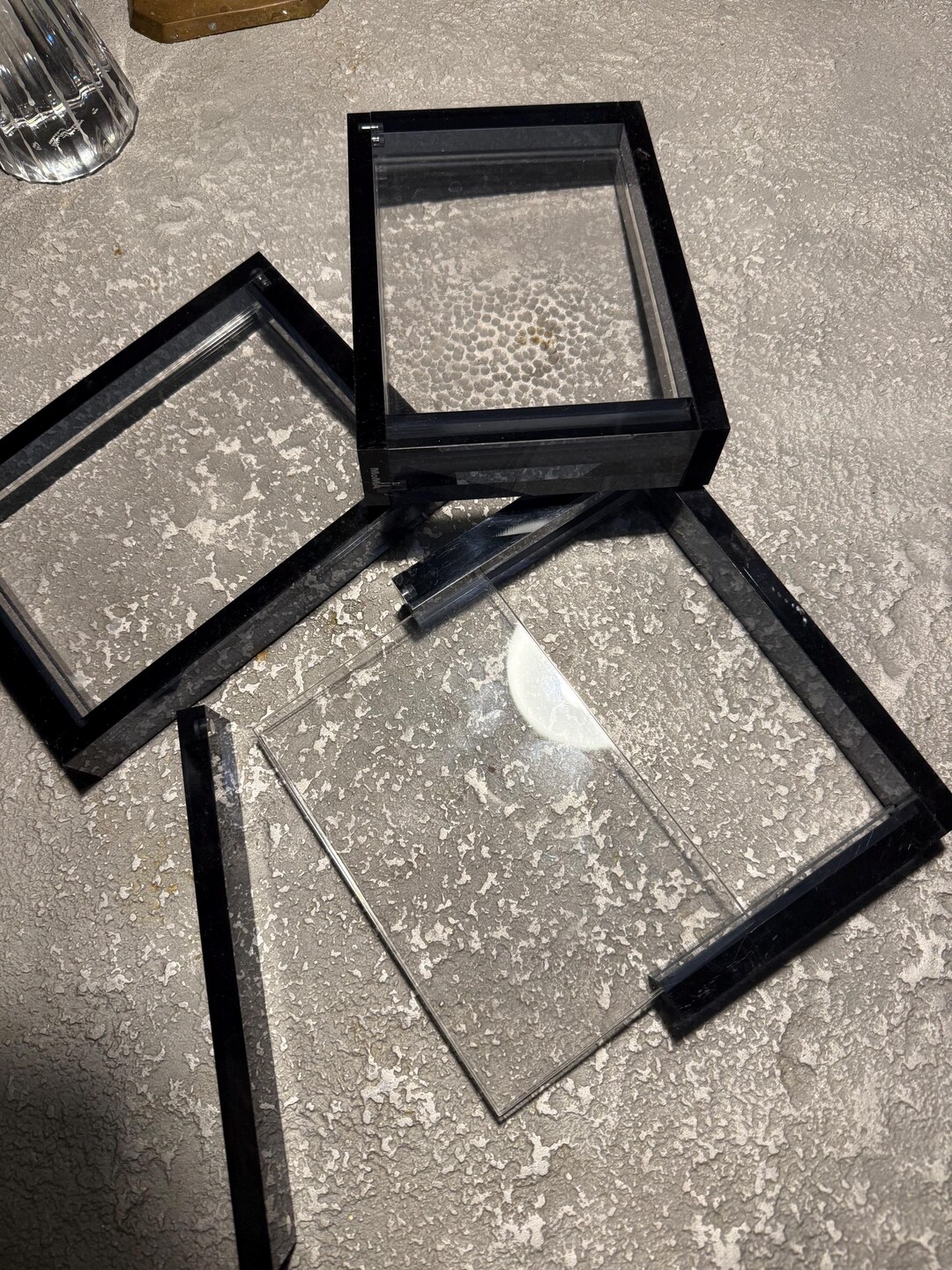 Vintage Heavy Duty Acrylic Magnetic 4x5 Photo Picture Frames for 6 ...