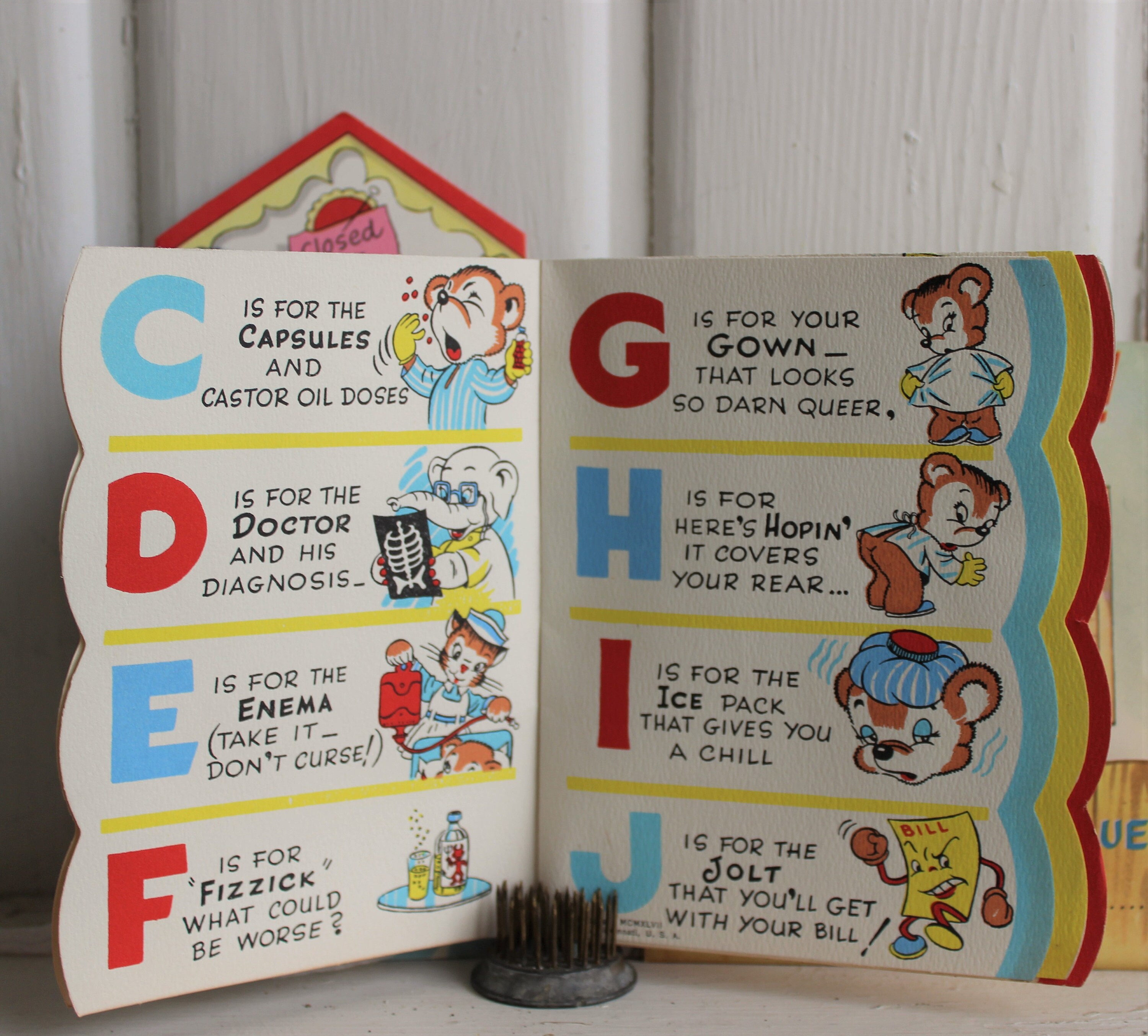 Vintage GET WELL CARDS Assorted Unused, Vintage Scrapbooking Ephemera ...