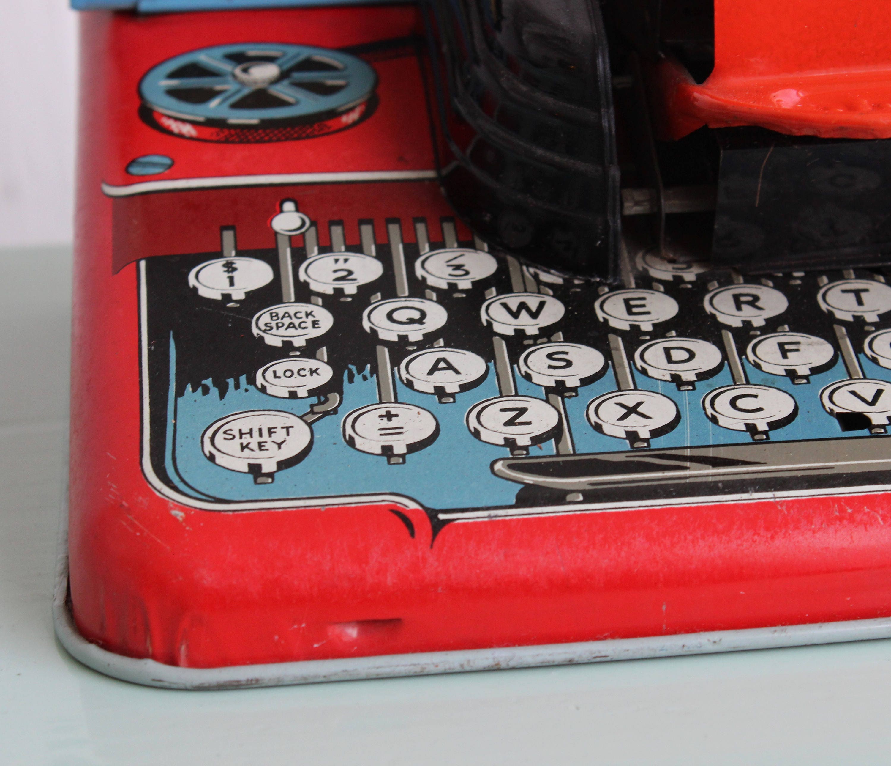 Rare Vintage Tin Toy Typewriter, METTYPE JUNIOR Made in Great Britain ...