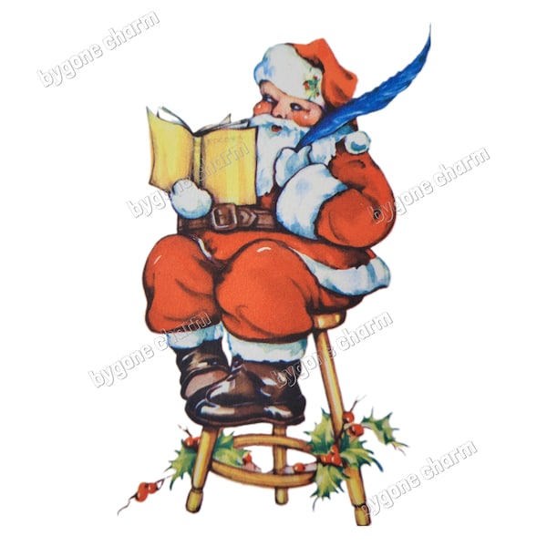 Santa List Clip Art - Etsy