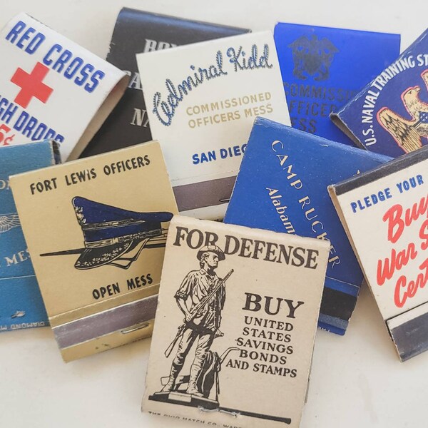 Wwii Matchbooks - Etsy