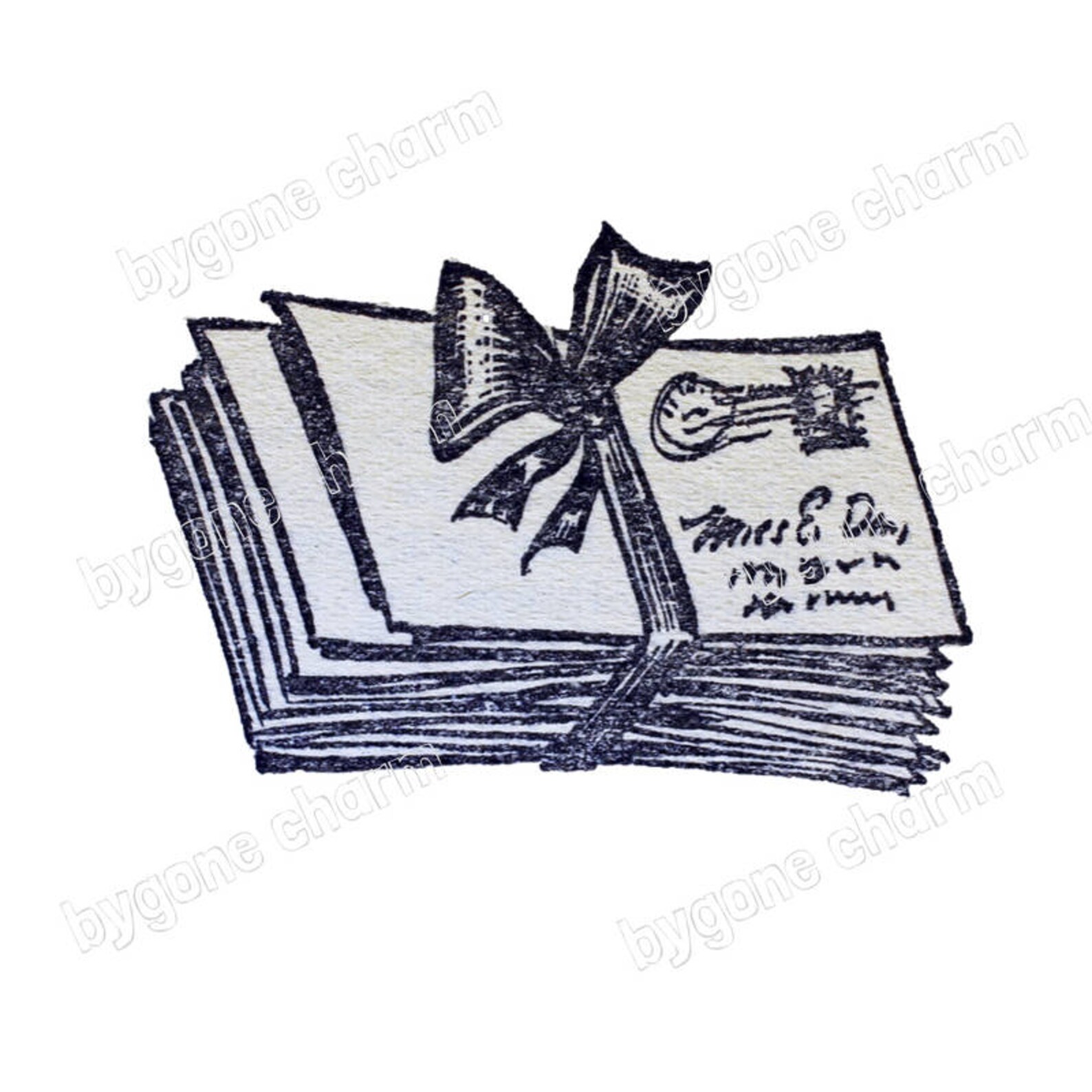 Vintage Love Letters Clip Art Vintage DIY Printable Digital - Etsy