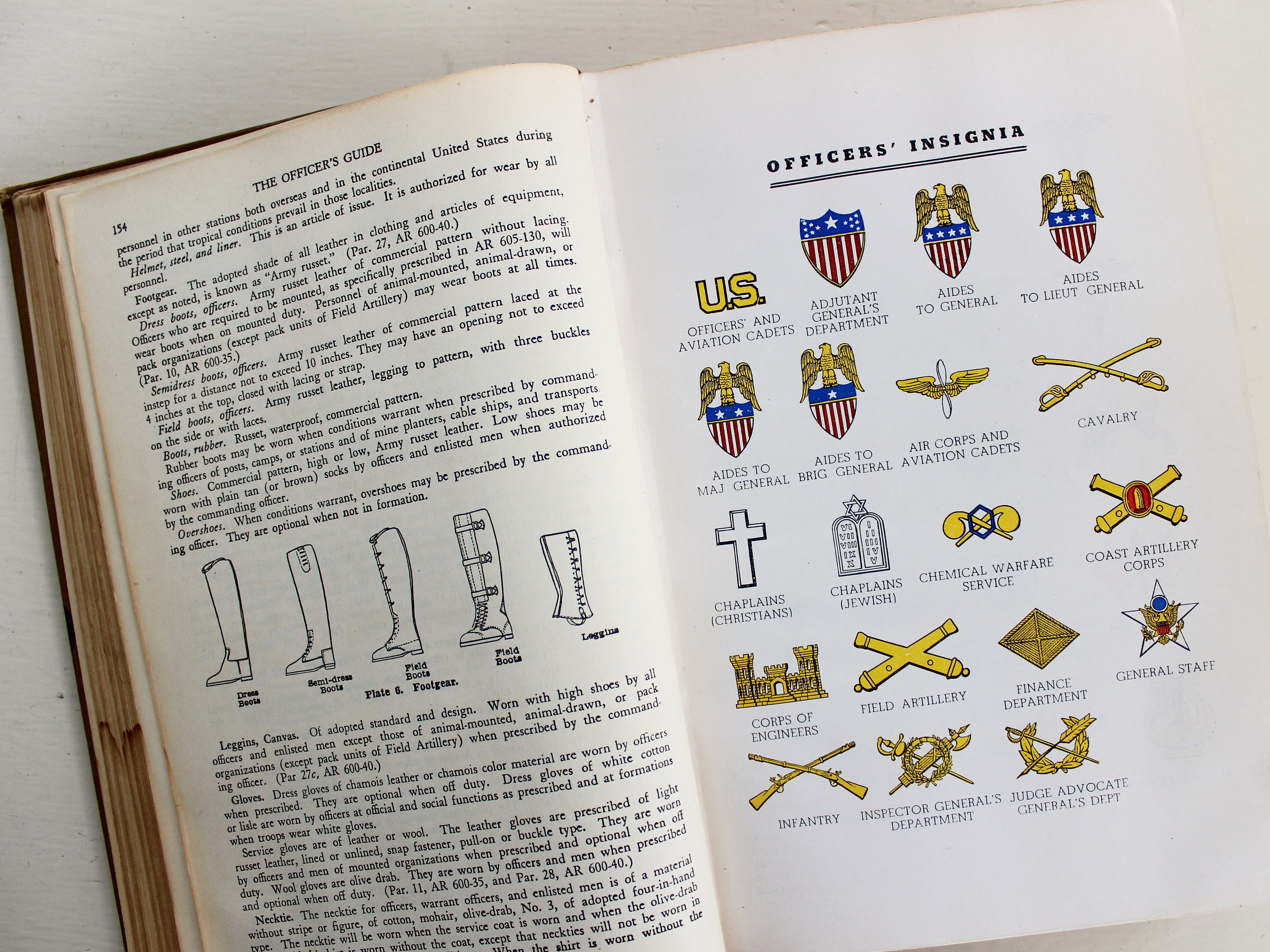 Vintage WW2 OFFICER'S GUIDE Military Issue Book, Army WWII, Patriotic ...