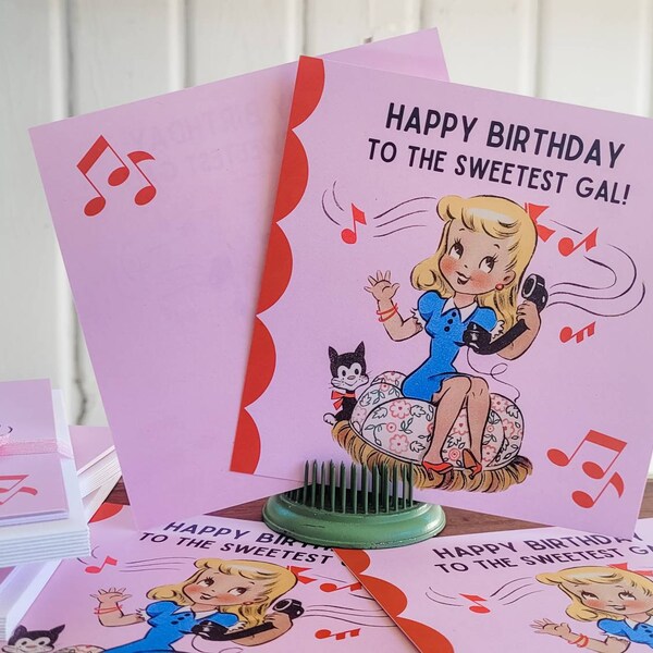 Birthday Pinup - Etsy