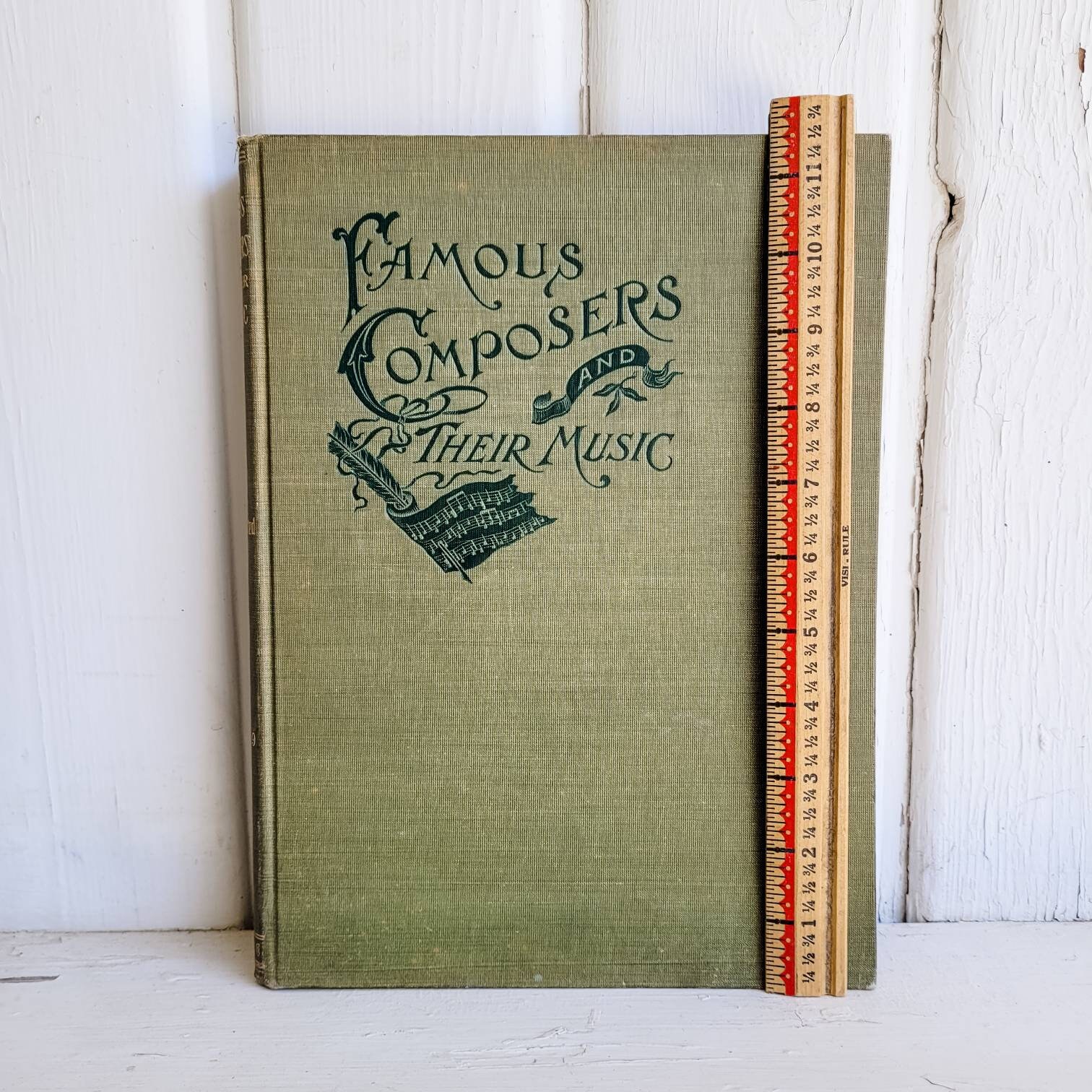 Antique SHEET MUSIC Book Set, Famous Composers & Their Works, Vintage ...