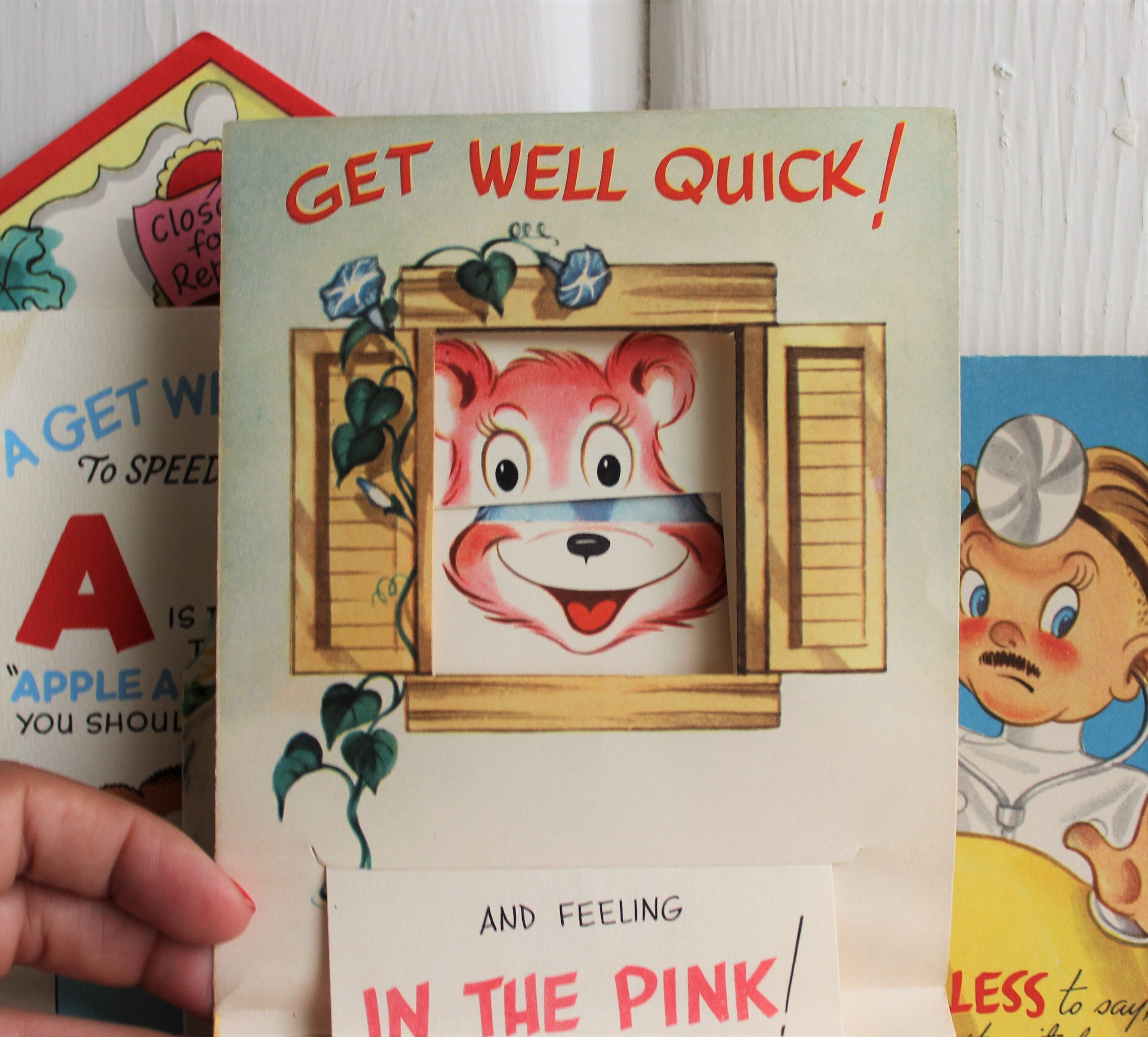 Vintage GET WELL CARDS Assorted Unused, Vintage Scrapbooking Ephemera ...