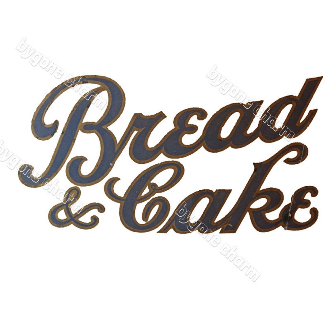 Antique BREAD & CAKE Decal Clip Art, Turn of the Century Kitchen - DIY ...