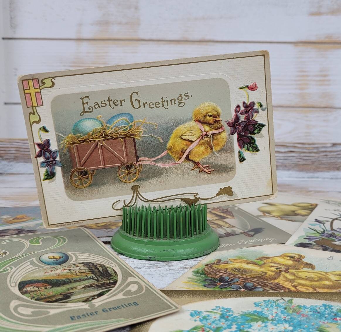 Antique EASTER POSTCARDS 1900s, Spring Chicks Vintage Scrapbooking ...