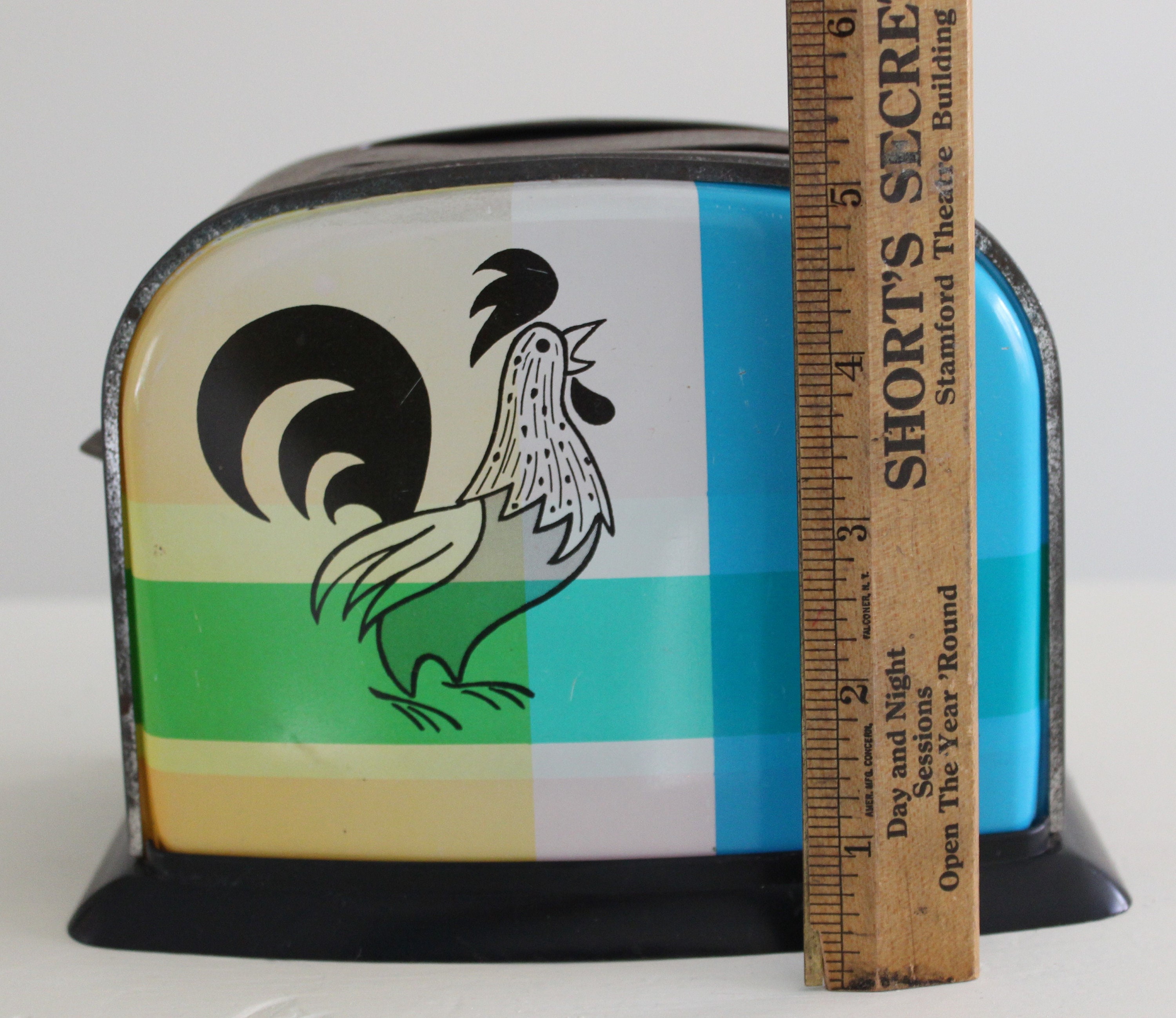 Vintage Metal TOY TOASTER Rooster Design 1960s, Chippy Country Farm ...