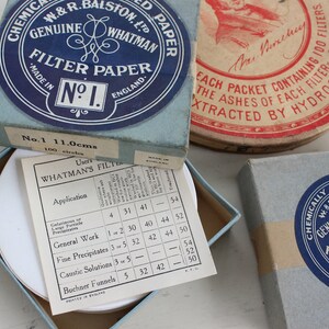 Set of Antique Chemist FILTER PAPER, Rare Ephemera, Vintage Medical ...