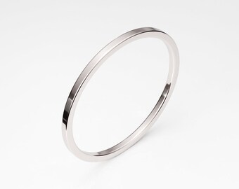 White Gold Spacer Ring - Etsy