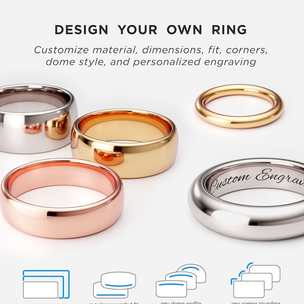 Custom Wedding Band - Etsy