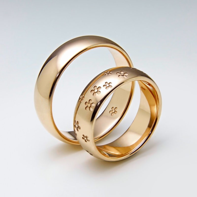 Matching Wedding Bands - Etsy