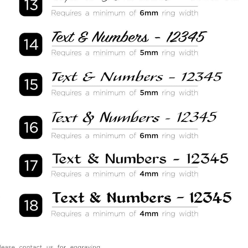 Small Text Ring - Etsy