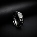 Cherry Blossom Sakura Rings Set Black Tungsten Bands With - Etsy