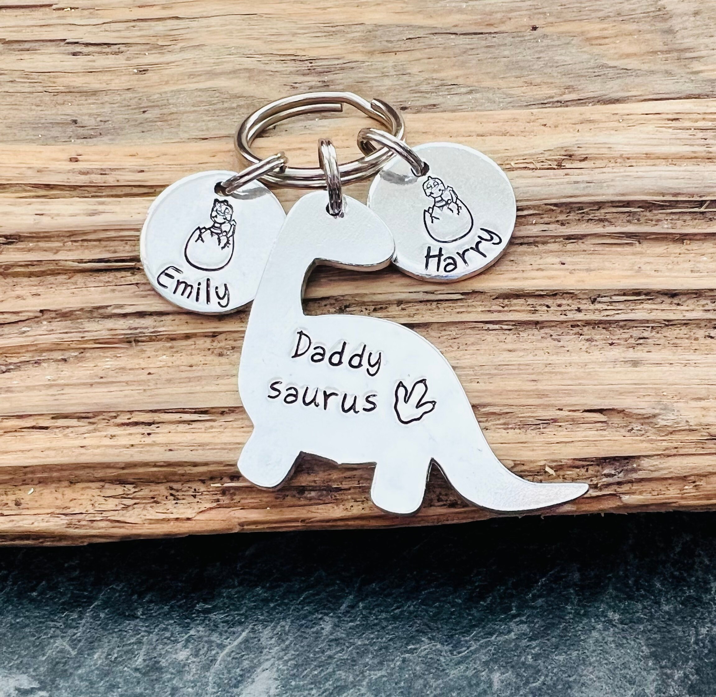 This Daddy Belongs To Dinosaur Keyring Daddysaurus Gift for - Etsy