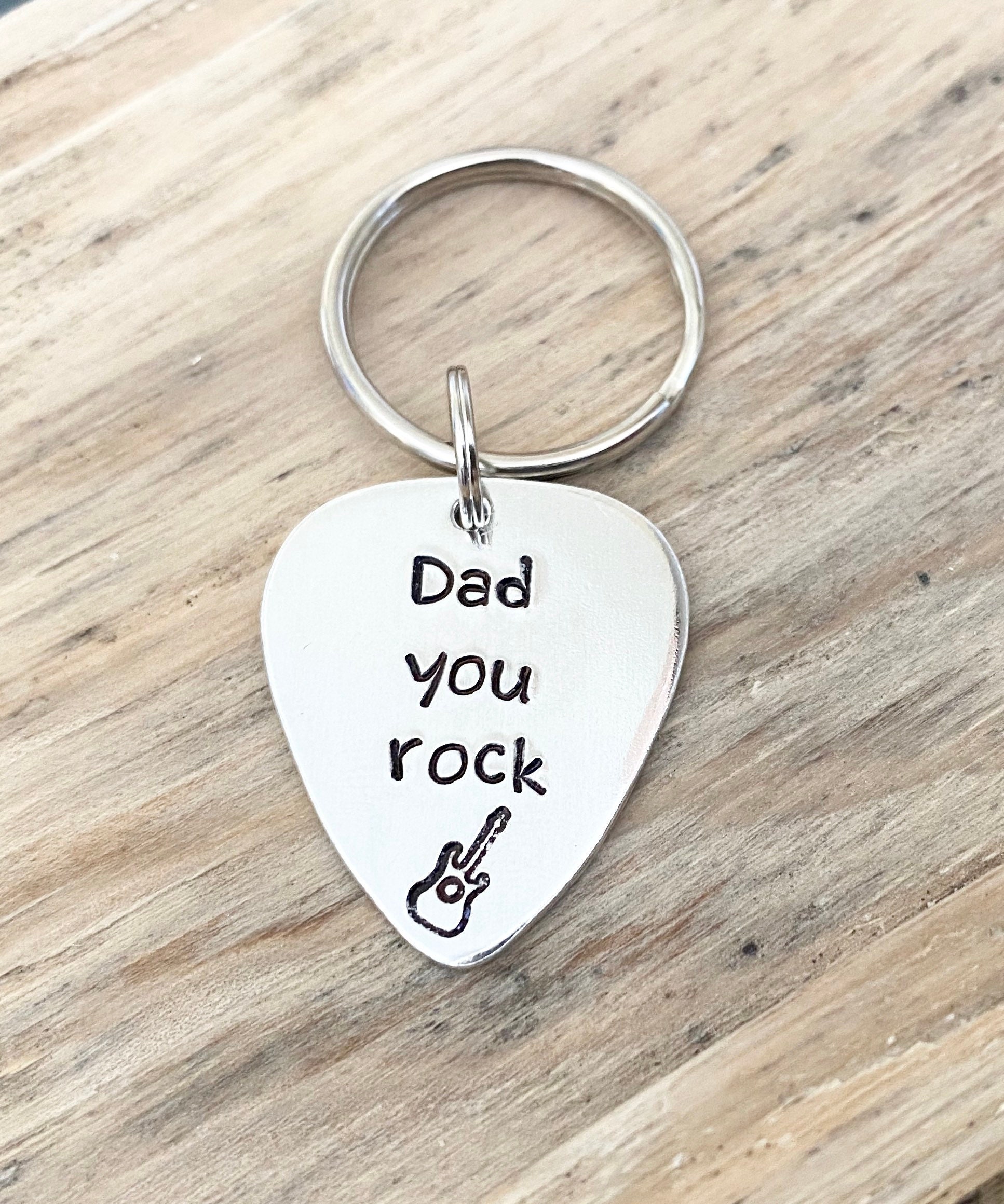 Personalised Guitar Pick Keyring Plectrum Keyring Dad - Etsy UK