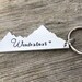 Hand Stamped Keyring Mountain Keyring Wanderlust Travelling - Etsy