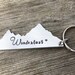 Hand Stamped Keyring Mountain Keyring Wanderlust Travelling - Etsy