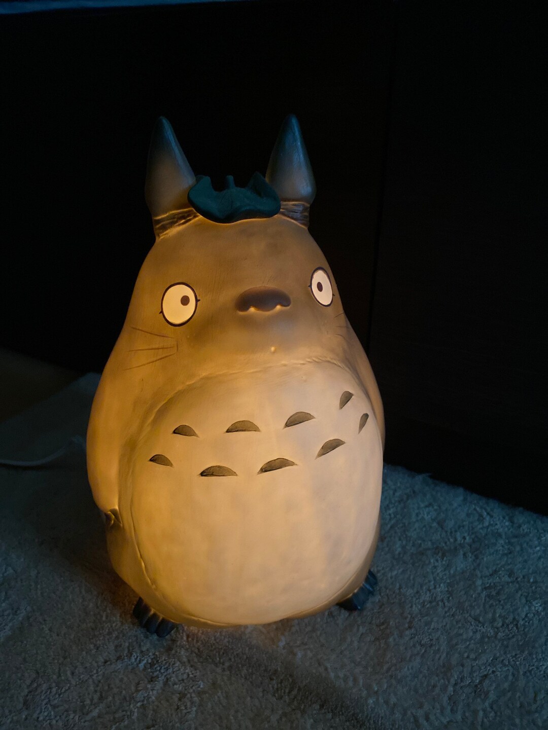 Vintage Ceramic Totoro Lamp - Etsy